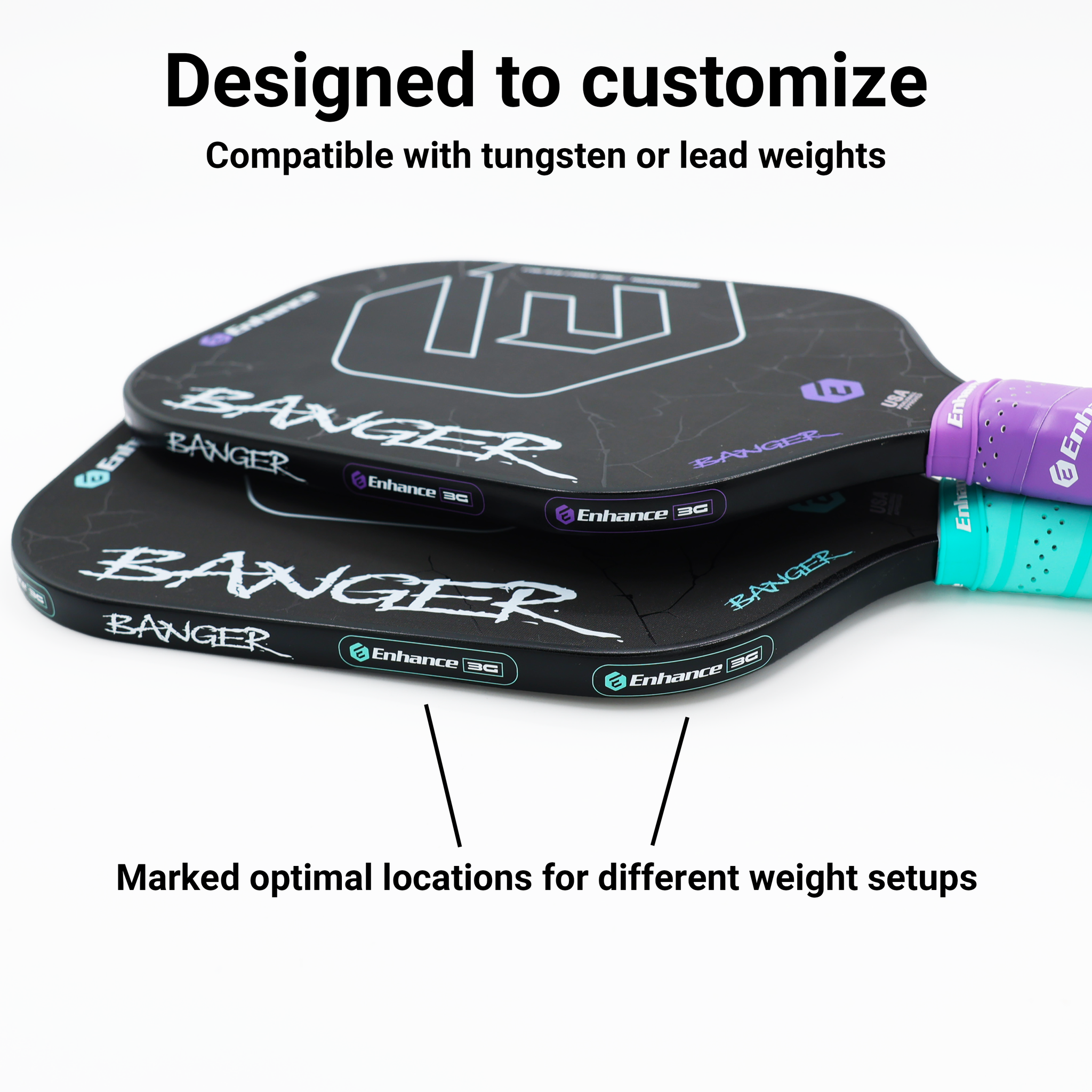 The Banger Pickleball Paddle | Enhance Pickleball | Fast-Hands Power Paddle